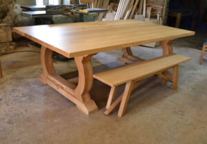 Bespoke Refectory Table | Contemporary Oak Refectory Kitchen Table
